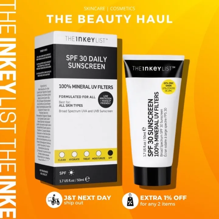 THE INKEY LIST SPF 30 Mineral Sunscreen | Lazada PH