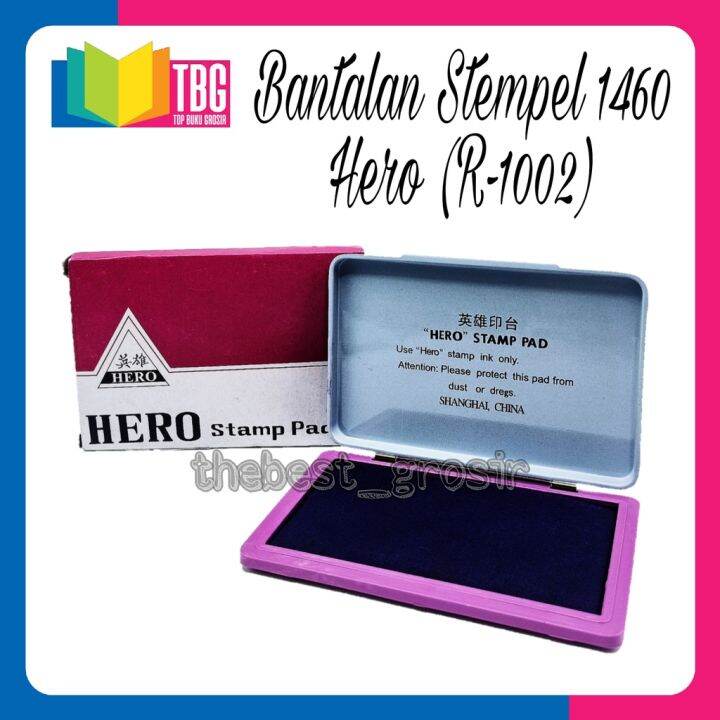 BANTALAN STEMPEL 1460 BESAR HERO/ BAK TINTA STAMPEL/ STAMP PAD HERO (R-1002) | Lazada Indonesia