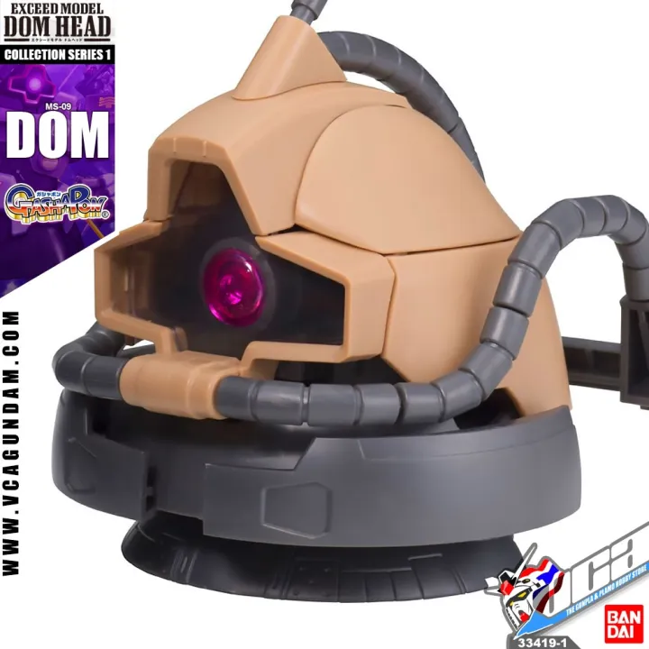 BANDAI GASHAPON EXCEED MODEL DOM HEAD 1 YMS-09D DOM TROPICAL TEST TYPE ...