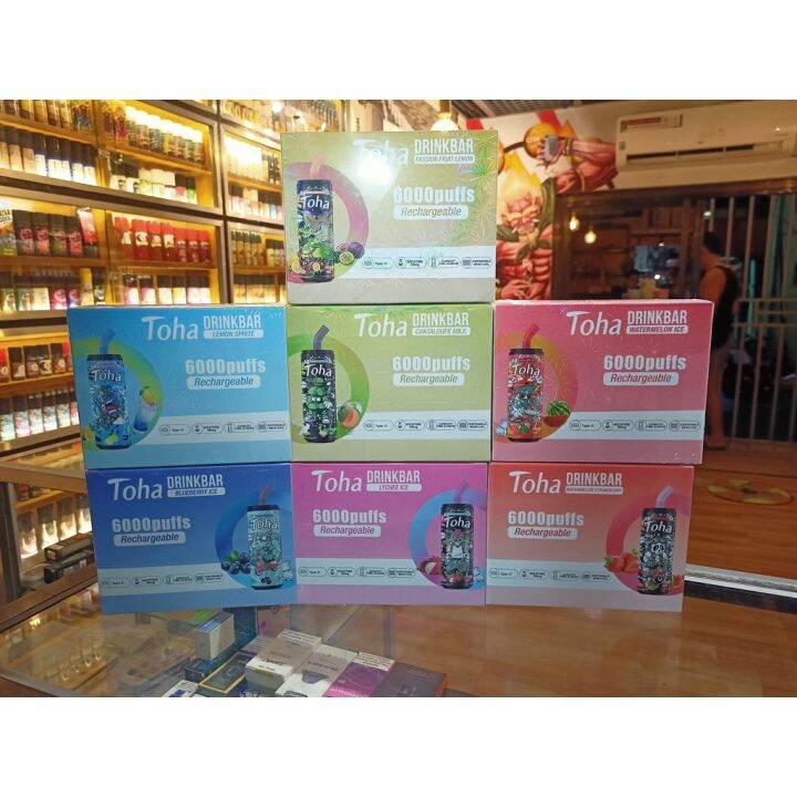 Toha Beverage 6000 Puffs Rechargeable Pods | Lazada PH