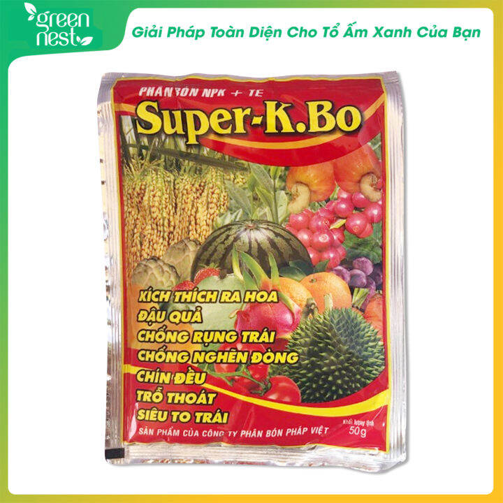 Phân Bón Super-K Bo Ra Hoa, Đậu Quả, Chống Rụng Trái, Chống Nghẹt Đòng ...