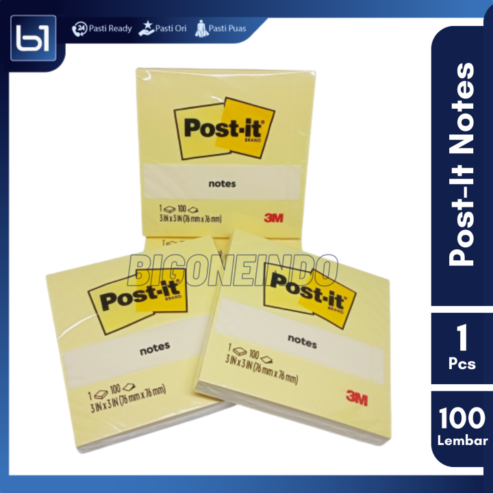 Post-it 3M Sticky Notes Millennial, Memo Pad, Memo Tempel 100 Sheet ...