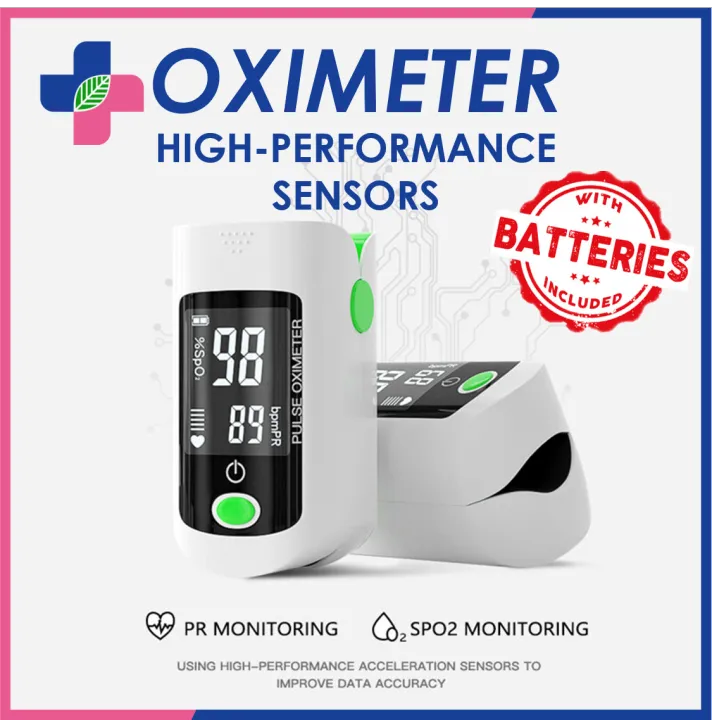 Fingertip Pulse Oximeter Blood Oxygen Monitor SpO2 PR PI Heart Rate ...