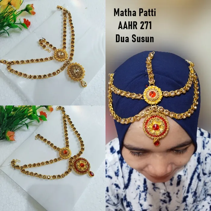 MATHAPATTI / MATHA PATTI / HIASAN DAHI / HIASAN RAMBUT INDAI / HIASAN ...