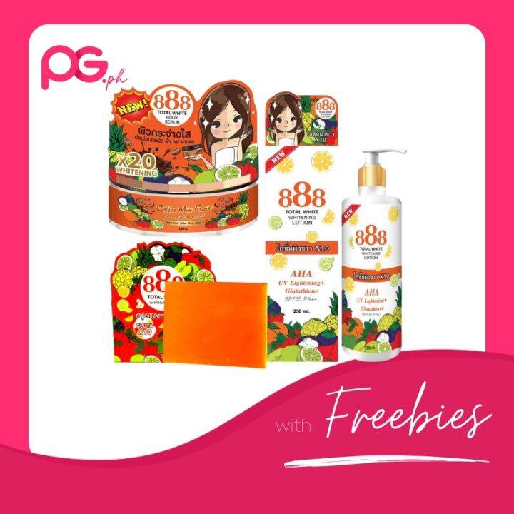 Original Effective 888 Total White Whitening Lotion Soap Whitening for ...