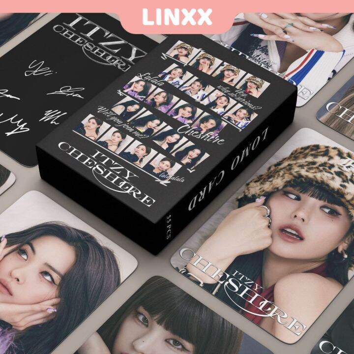 LINXX 55 Pcs ITZY CHESHIRE Album Lomo Card Kpop Photocards Postcards ...