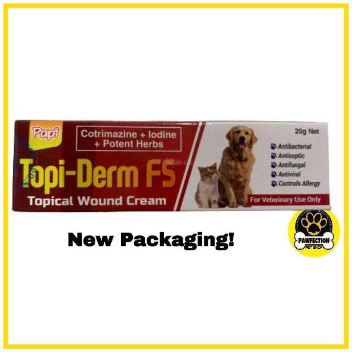 TOPIDERM (20g) Wound Cream for Dogs and cats (antiseptic, anti ...