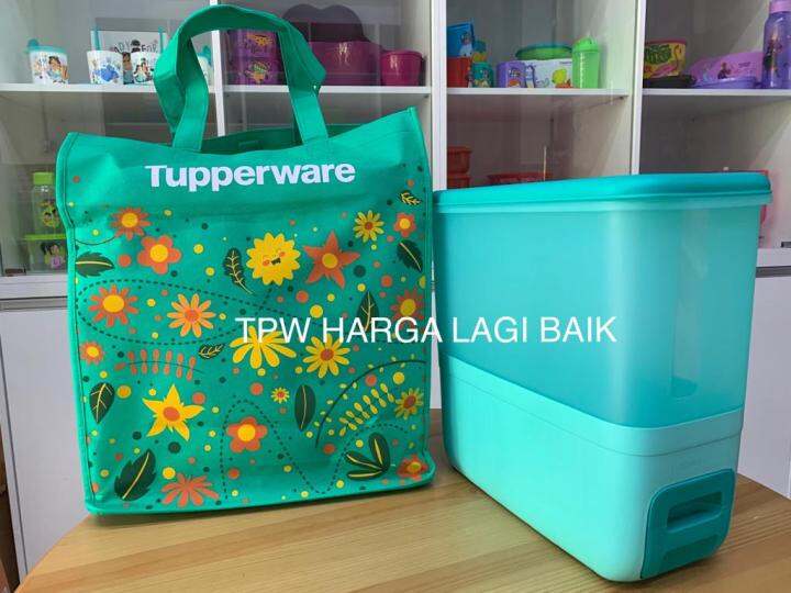 Tupperware Rice Smart Dispenser , Bekas Beras, Tong Beras 10kg | Lazada