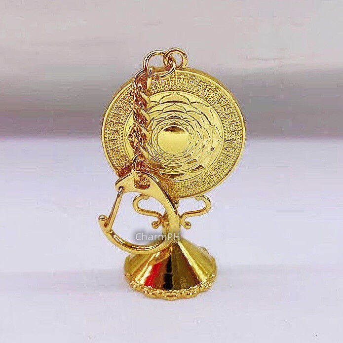 Fengshui Big Auspicious Fortune Mirror Keychain Amulet | Lazada PH