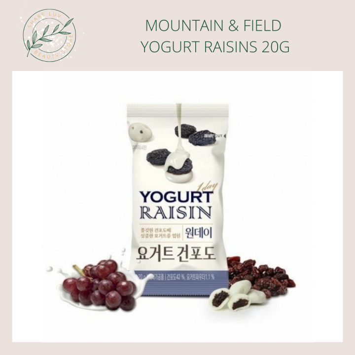 [Ready Stock] Mountain & Field Yogurt Raisins 20g | Lazada