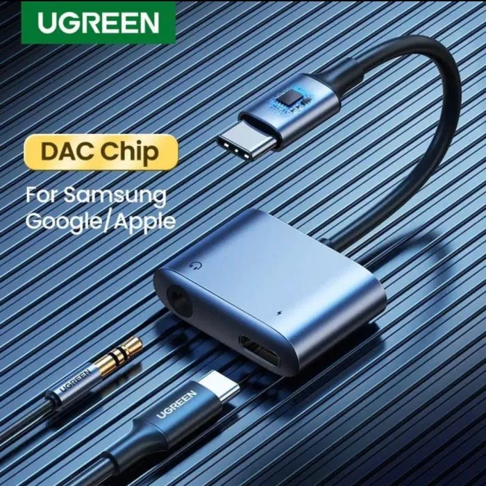 Ugreen Usb C to Audio DAC Support PD Charging - Ugreen DAC Usb 2 in 1 ...