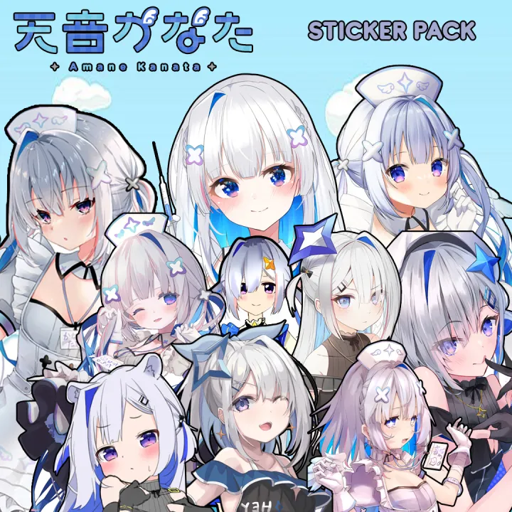 Sticker Pack Kanata Amane Hololive Vtuber / Stiker Pack Anime | Lazada ...