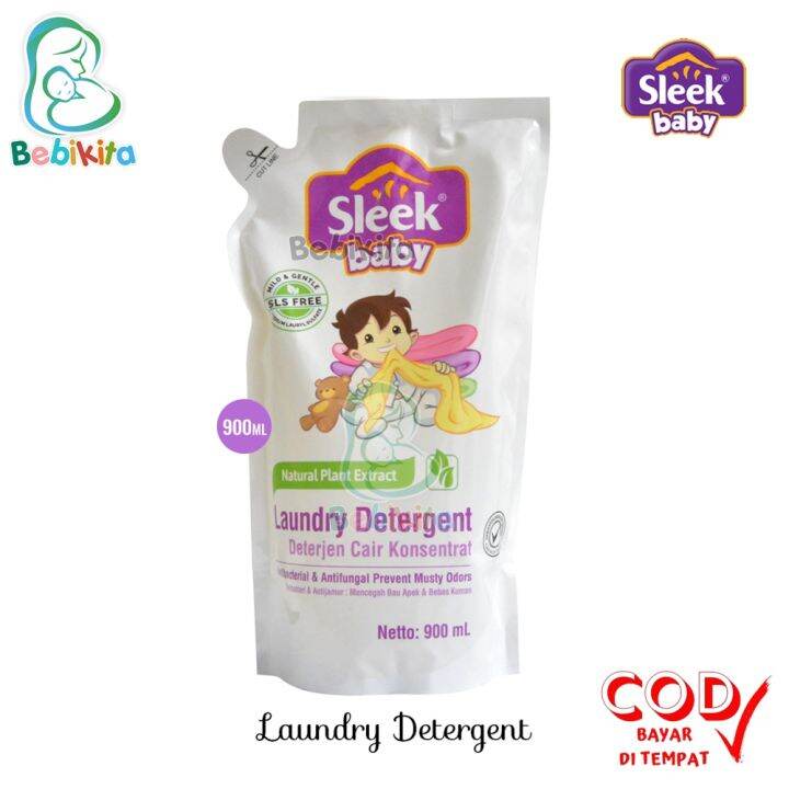 Sleek Baby Laundry Detergent 900ml / Deterjen Cair Konsentrat | Lazada ...