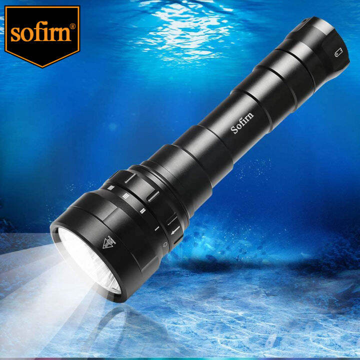 Sofirn New DF60 6 XP-L2 LED 6000lm Diving Flashlight Underwater Scuba ...