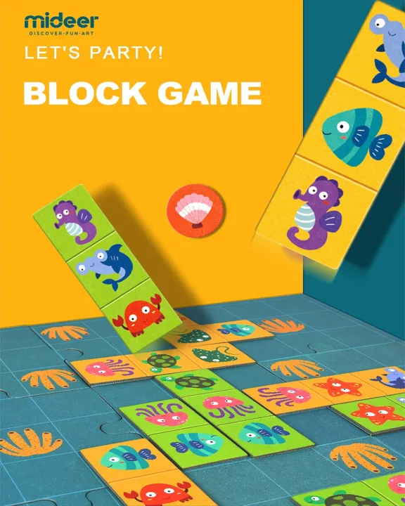[Misoka Kids] Mideer Block Game Ocean Adventure | Lazada