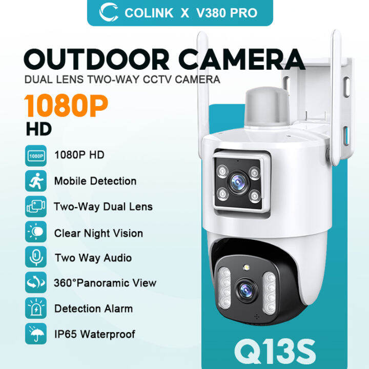 V380 PRO Q13S CCTV Camera Wireless Outdoor 1080P Full Color Night ...