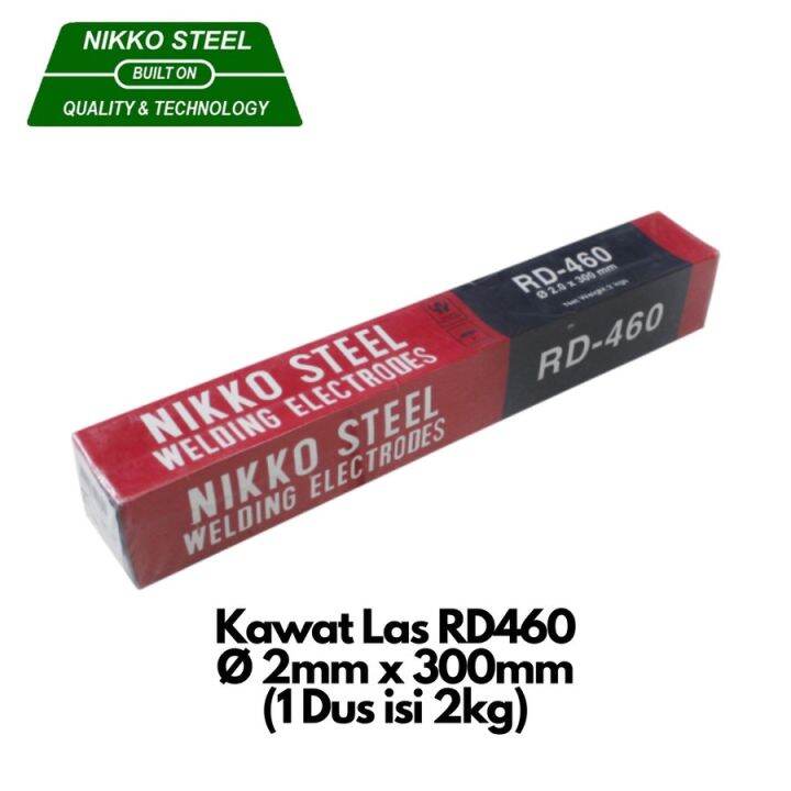 Kawat Las Nikko Steel RD 460 2 mm x 300 mm 2 KG Welding Electrodes | Lazada Indonesia