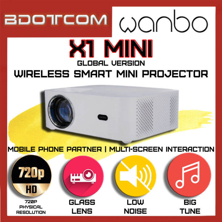 [Ready Stock] Wanbo X1 Mini Global version 4K Wireless Smart LCD Home ...