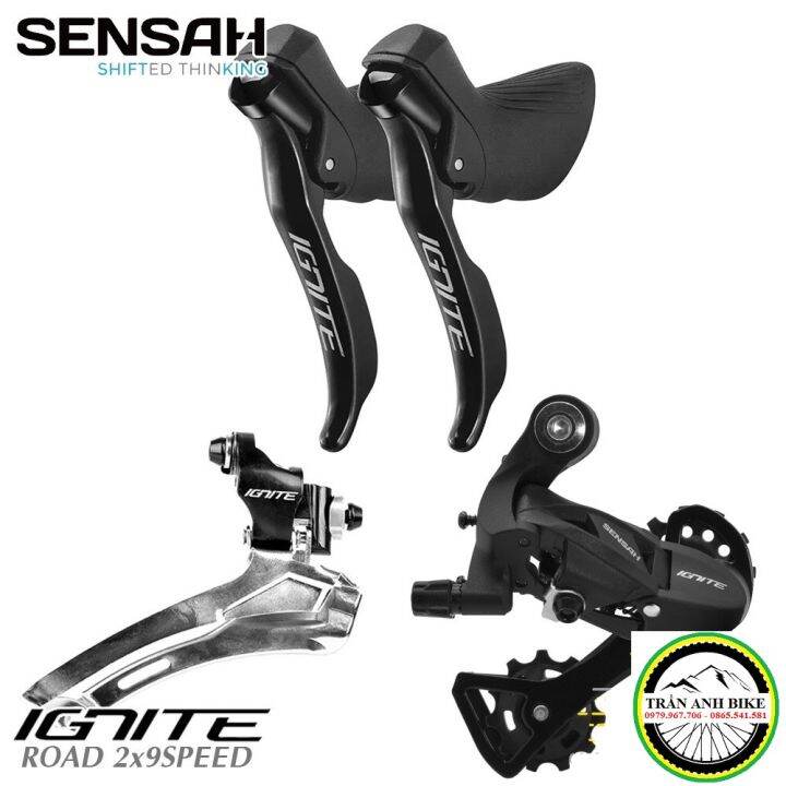 Groupset Mini: Tay đề lắc, Củ đề, Sang đĩa xe đạp SENSAH IGNITE 2x9 Speed | Lazada.vn
