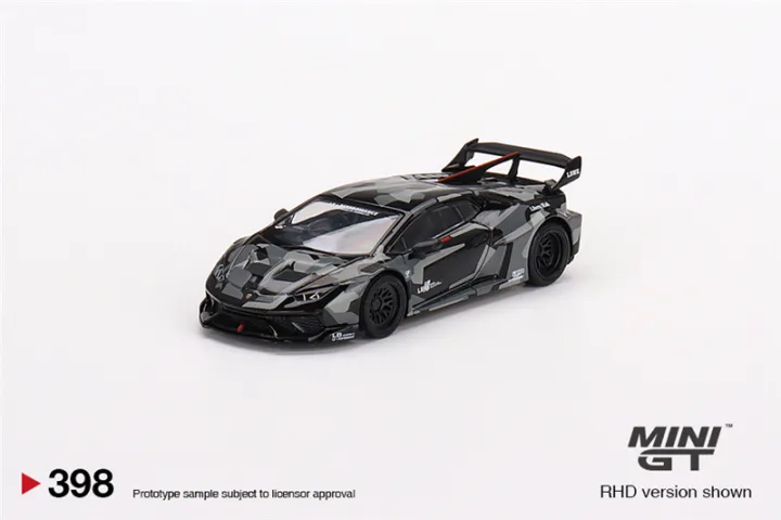 MINI GT 1:64 LBWORKS LBWK Lambo Huracan GT Digital Camouflage LHD Model ...