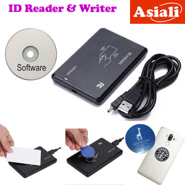 ASIALI New 125KHz RFID/ID Card Reader and Writer with USB Interface ...