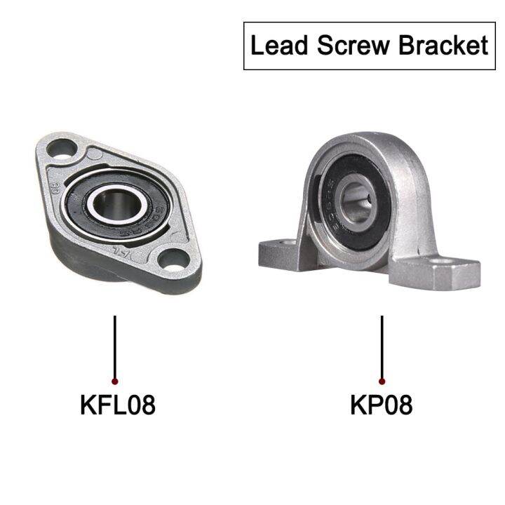 Horizontal KFL08 Vertical KP08 Bearing Bracket parts For 3D Printer T8 ...