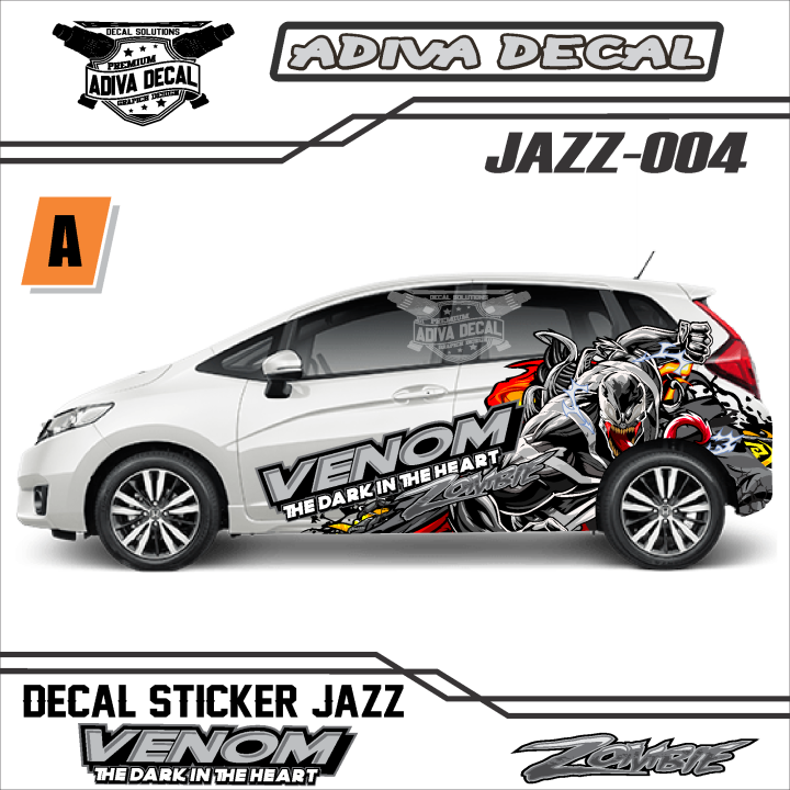DECAL STICKER JAZZ RS MOTIF KRISNDA KEREN - STIKER HONDA JAZZ STRIPING ...