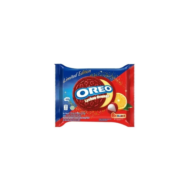 Oreo Red Velvet Lychee Orange Sandwich Cookies Multipack 8X27.6G | Lazada