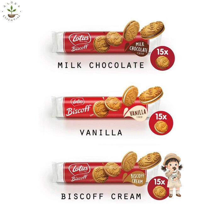Lotus Biscoff Sandwich Biscuits Cookies 150gr - Biskuit Lotus Biscoff ...