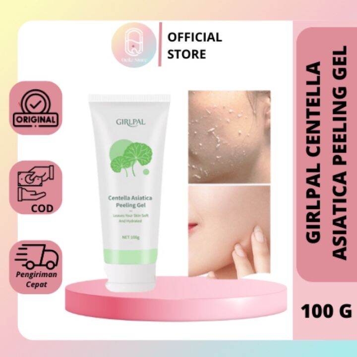 GIRLPAL Centella Asiatica Peeling Gel 100g wajah body exfoliating mengangkat sel kulit mati ...