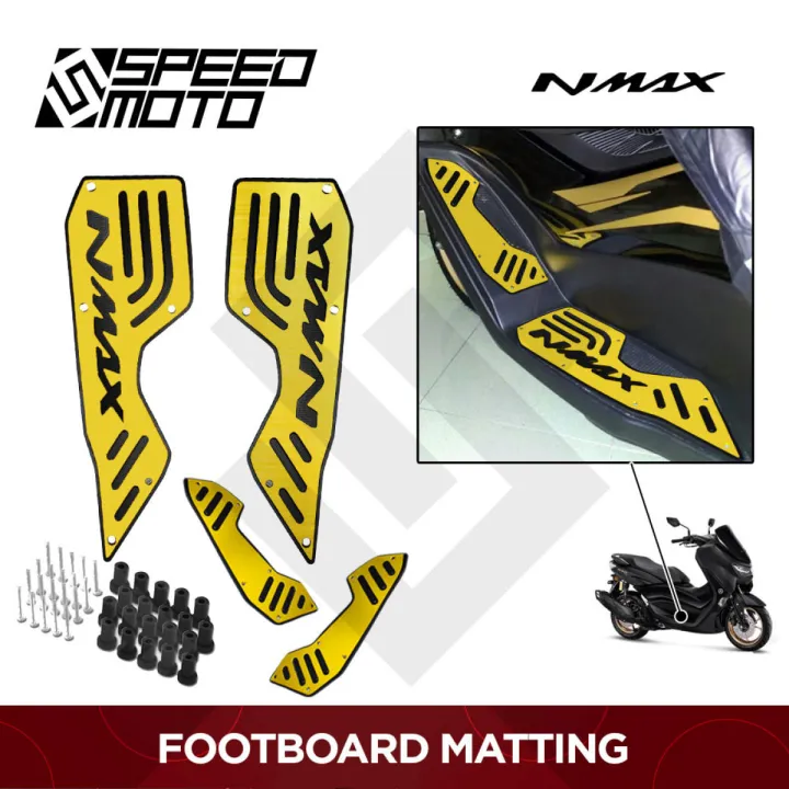 NMAX 2020 Footboard matting Version 2 with complete bolts included ...
