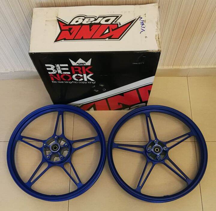 Y15 / Y15zr King drag sport rim FG510 (BLUE) complete with bearing ...