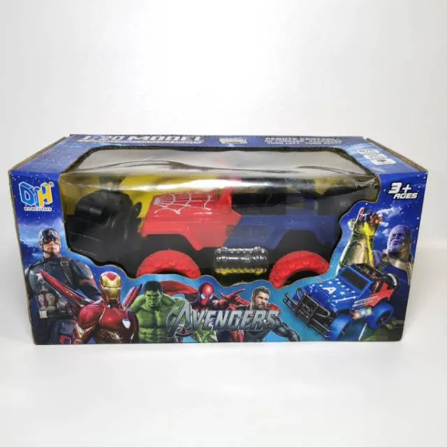 Mobil rc jeep avengers remote control motif spiderman 1:20 | Lazada ...