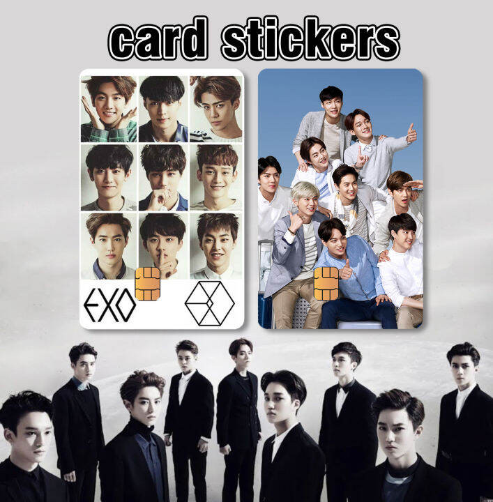 EXO CARD STICKER - SUHO XIUMIN XBAEKHYUN CHEN CHANYEOL D.O KAI SEHUN LAY TNG STICKER - EXO KPOP ...