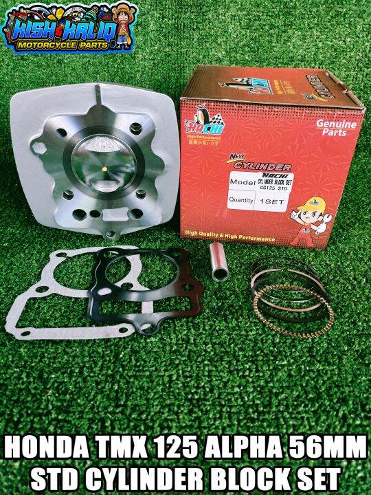 HONDA TMX 125 ALPHA 56.5MM STANDARD CYLINDER BLOCK SET | Lazada PH