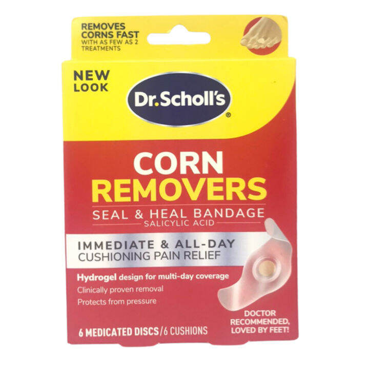 Dr. Scholl's One Step Corn Removers Salicylic Acid, 6 Medicated ...