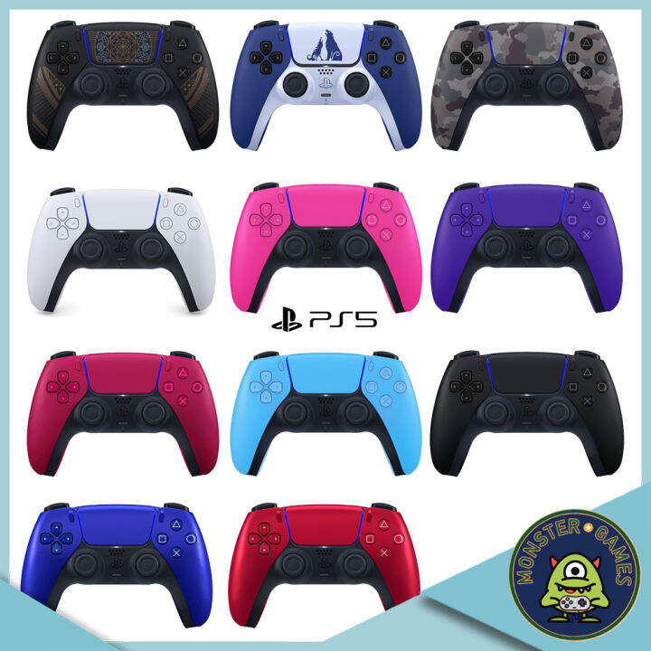 PS5 DualSense Wireless Controller สี Midnight Black / Cosmic Red ...