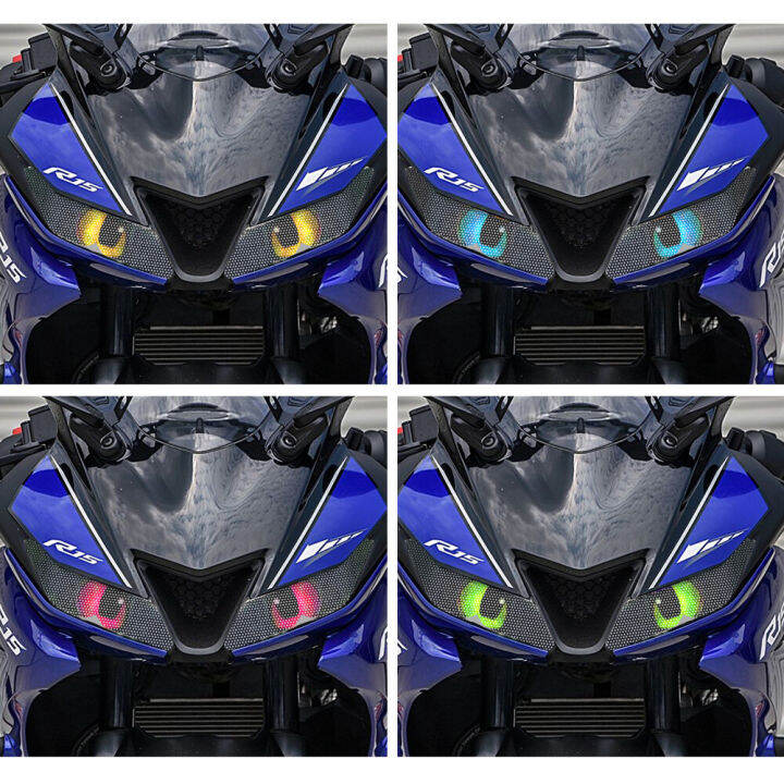 Buy 1 get 1 Free! For YAMAHA R15 V3 Toothless Eyes Motorcycle Headlight ...
