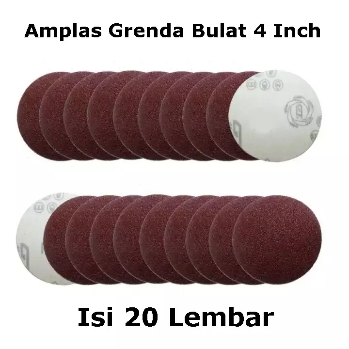 AMPLAS GERINDA BULAT 4 INCH Isi 20Pcs | Lazada Indonesia