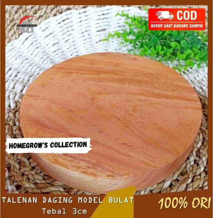 TALENAN DAGING BULAT KAYU MAHONI ALAMI, TALENAN UKURAN BESAR, TALENAN ...
