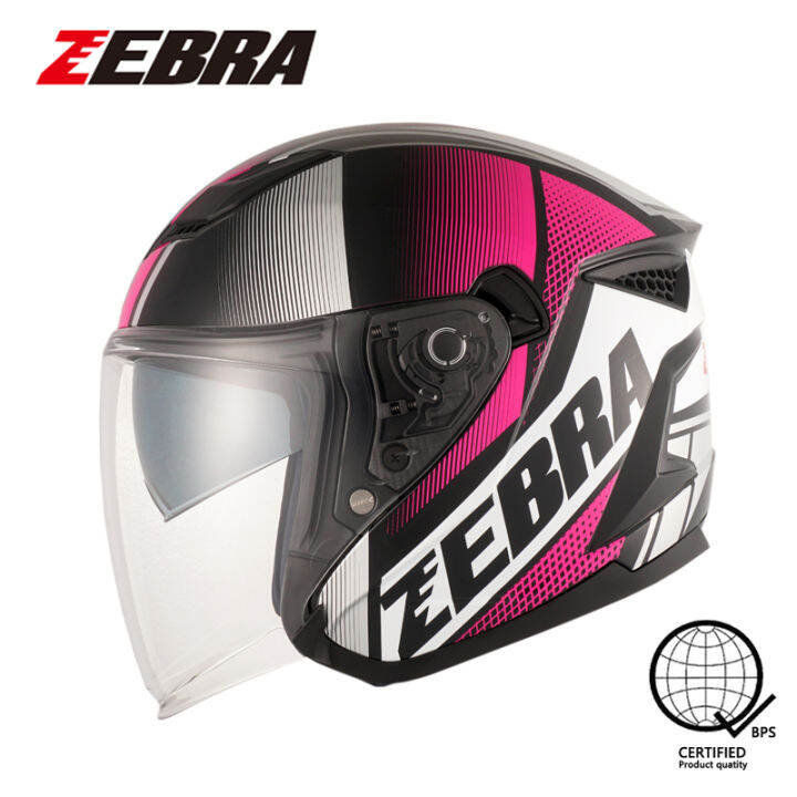 (Free Visor) ZEBRA H320 W/D half face helmet Motor Helmets Helmet ...