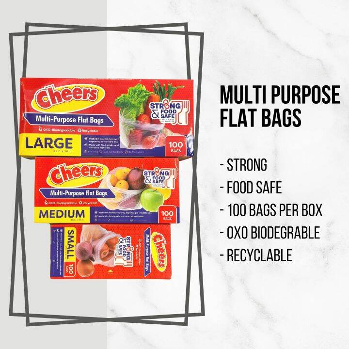 Multi Purpose Flat Bags 100 Pcs | Lazada PH