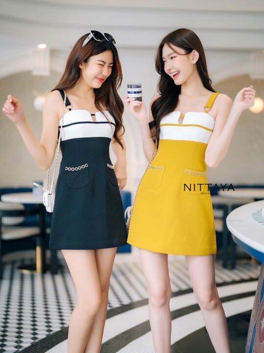 งานป้าย NITTAYA การันตีเสื้อผ้าคุณภาพเดรสสายเดี่ยวทรูโทน อกวีมีความเซ็กซี่เบาๆ ช่วงกระเป๋าแต่ง ...