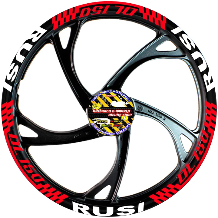 RUSI DL 150 RACING DECAL MAG STICKER GOOD FOR 2 MAGS | Lazada PH
