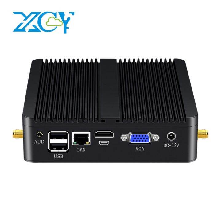XCY Fanless Mini Pc Intel Computer Core i5 4200U i3 5005U Gigabit ...