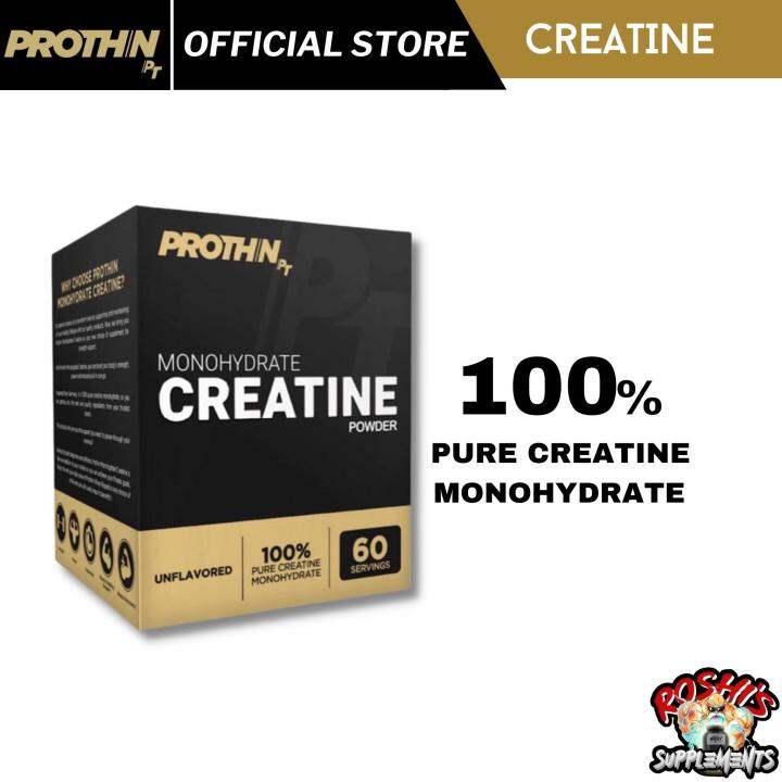 PROTHIN CREATINE MONOHYDRATE 60 SERVINGS WITH FREEBIES! | Lazada PH