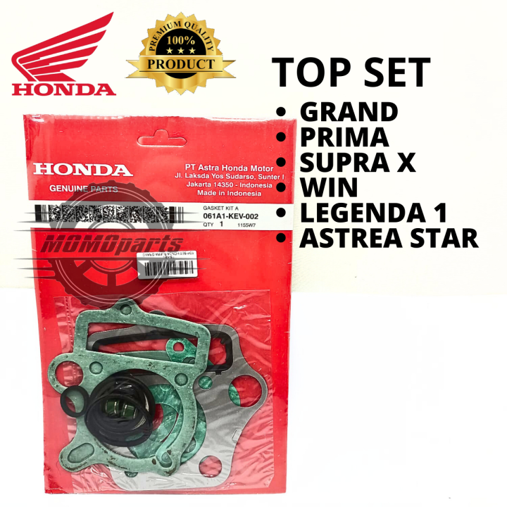 ORIGINAL PAKING GASKET TOP SET TOPSET HONDA KEV GRAND PRIMA SUPRA X OLD LAMA LEGENDA 1 WIN ...