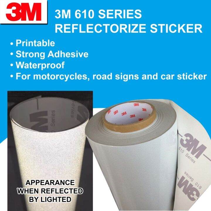 3M Reflectorize Sticker 610 Series White 30cm x 60cm | Lazada PH