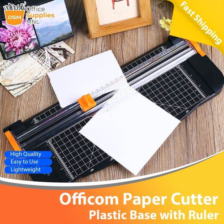xm.ph Officom Paper Cutter Plastic Base with Ruler A4 Heavy Duty Blade ...
