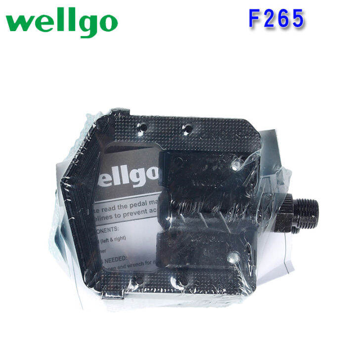 WELLGO F265 Bike Pedals Foldable Collapsible Pedal DU Bearing With Reflector For Brompton Dahon ...